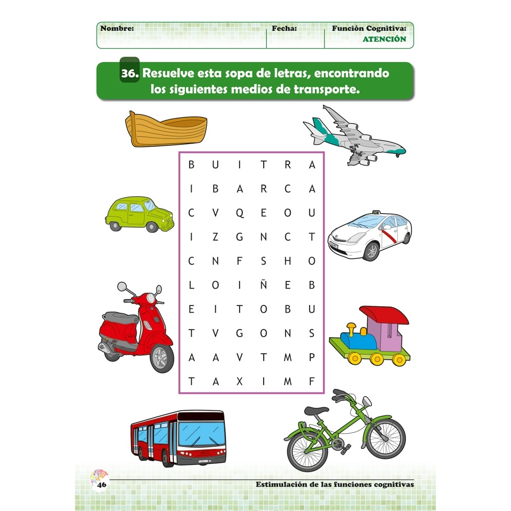Estimulación de las funciones cognitivas 1.4 Atención ® GEU ® Editorial GEU Mexico