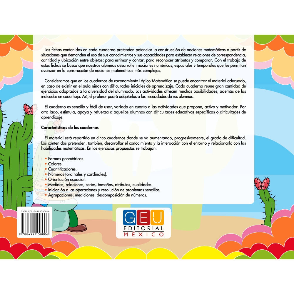 Paquete conceptos básicos 2 en 1º Preescolar ® Editorial GEU México